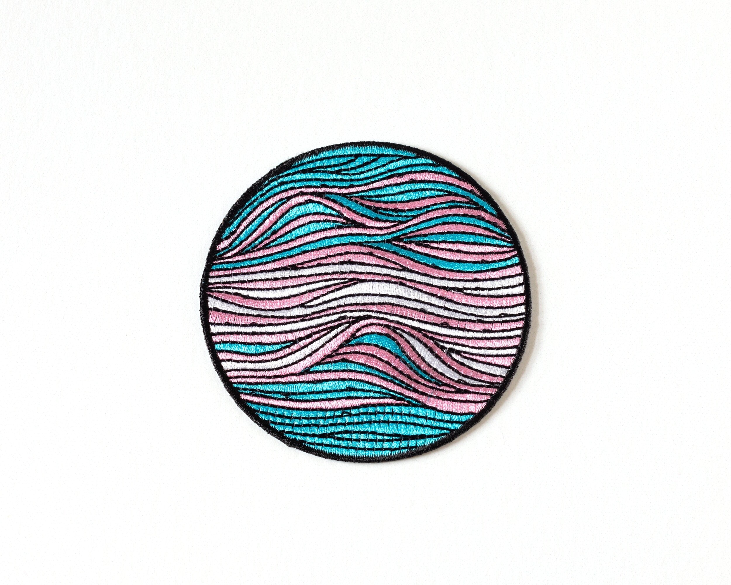 Subtle Trans Flag Iron-On Patch – RippleSplash Studio